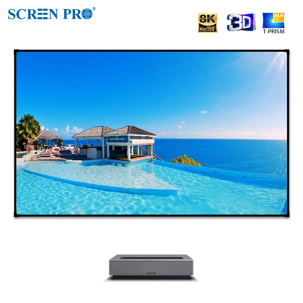 Écran De Projecteur Alr Pro 100-150 Pouces, Anti-lumière, Faisceau ...