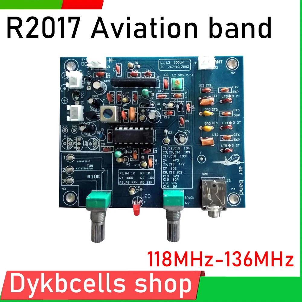 R2017-Aviation-Band-Receiver-AM-Radio-118M-136MHz-DIY-KITS-FOR-VHF ...