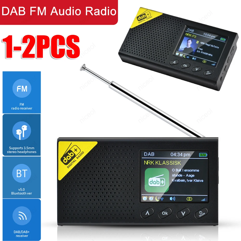 Radio-Digital-port-til-compatible-con-Bluetooth-5-0-reproductor-de ...