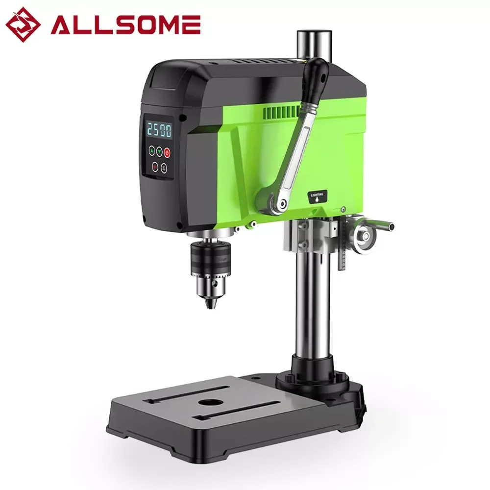 ALLSOME 400W Brushless Benchtop Drill Press Drilling Machine 1.5-13mm ...