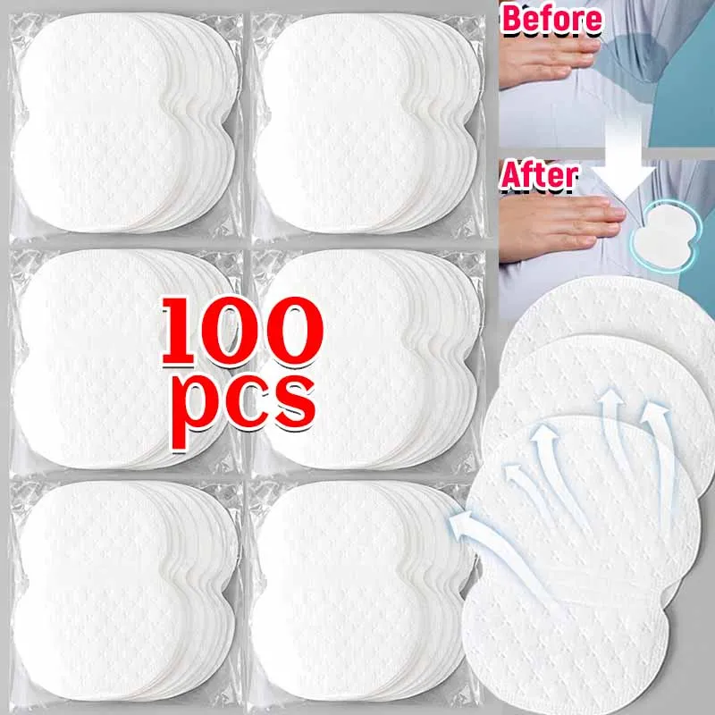 10-100pcs-Sweat-Pads-Deodorants-Underarm-Invisible-Sweat-Perspiration ...