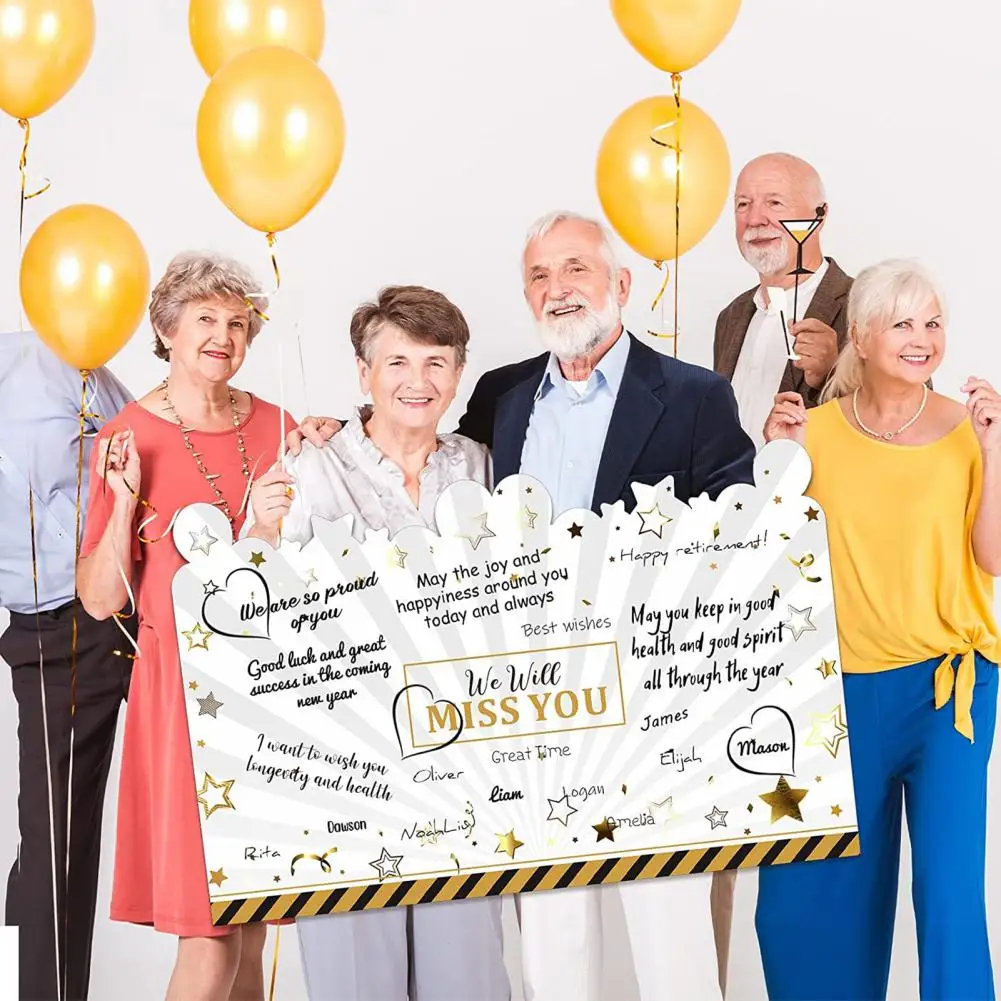 Extra-Large-Greeting-Card-Bright-Color-Foldable-Retirement-Card-Durable ...