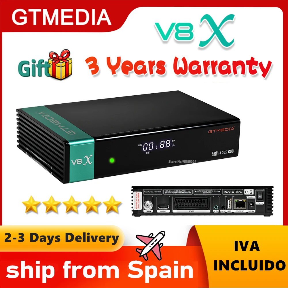 V8X/V8 nova FTA satellite receiver built in wifi receiver gtmedia V9 ...
