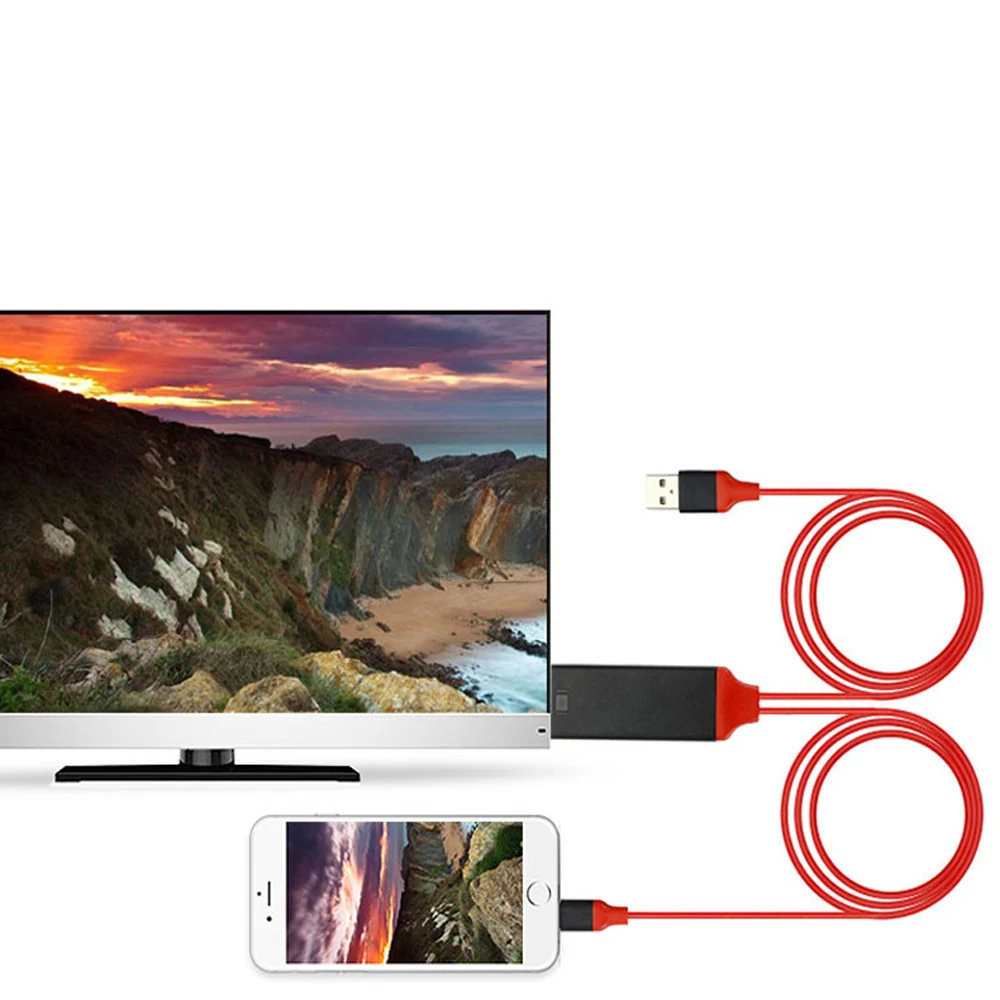 1080p Digital TV Adapter Apple HD Cable Lightning to HDMI-compatible HD ...