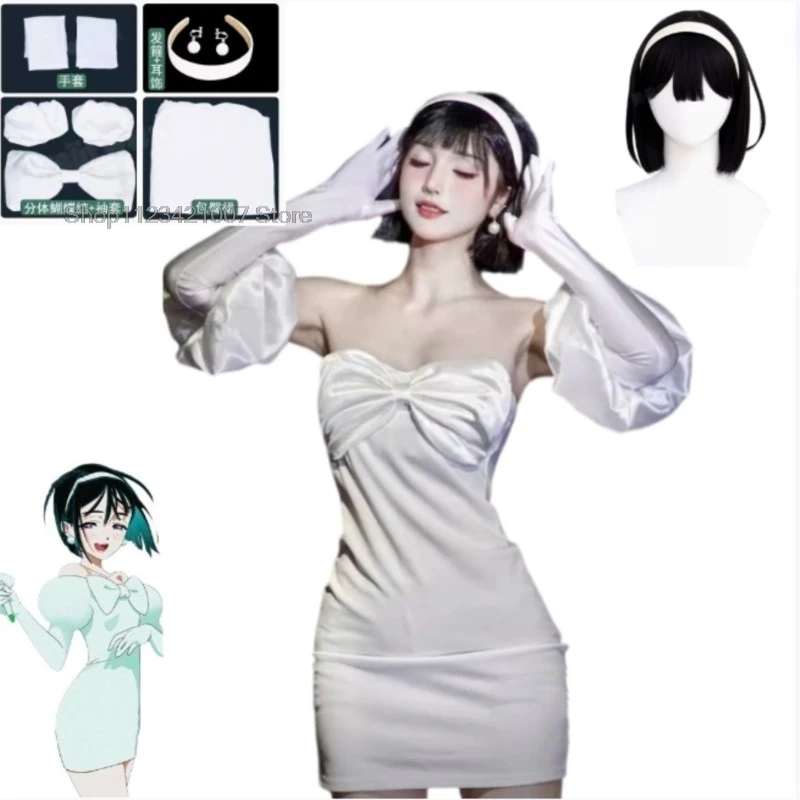 Anime-Alien-Stage-Sua-Cosplay-Costume-Women-Cute-White-Dress-Headwear ...