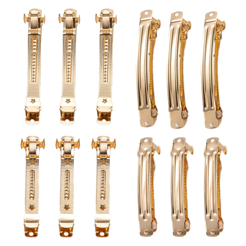 10pcs-Metal-French-Barrette-Style-Spring-Hair-Clips-Blank-Base-Setting ...