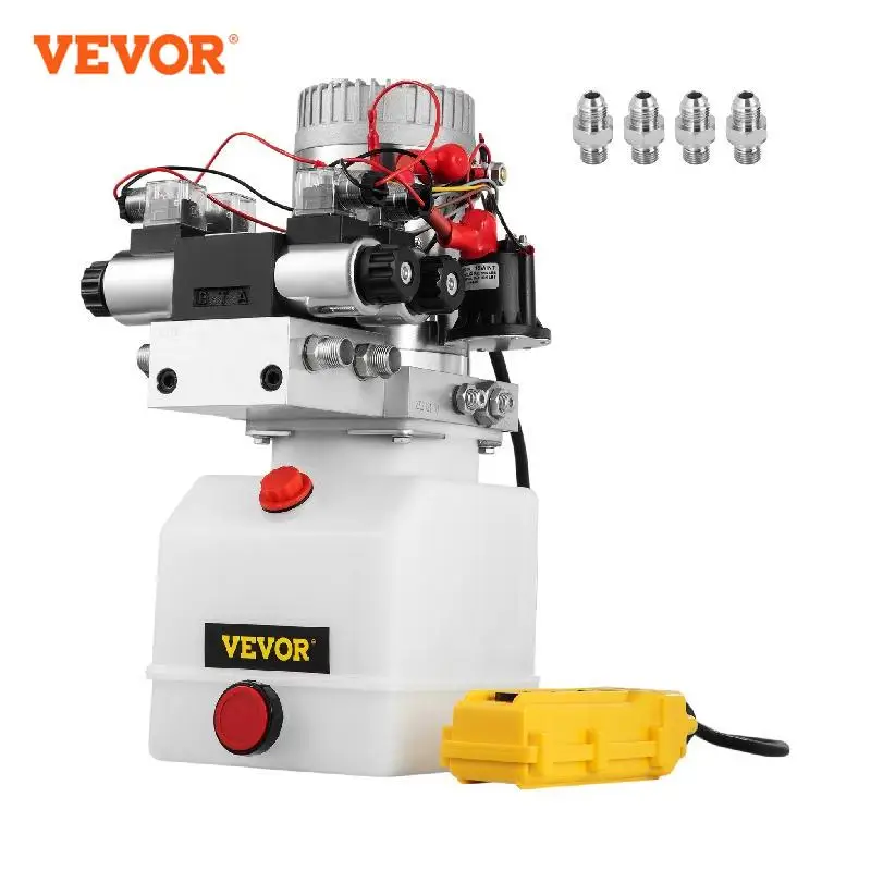 VEVOR-12V-DC-Double-Acting-Solenoid-Hydraulic-Power-Pack-Car-Jack-With ...
