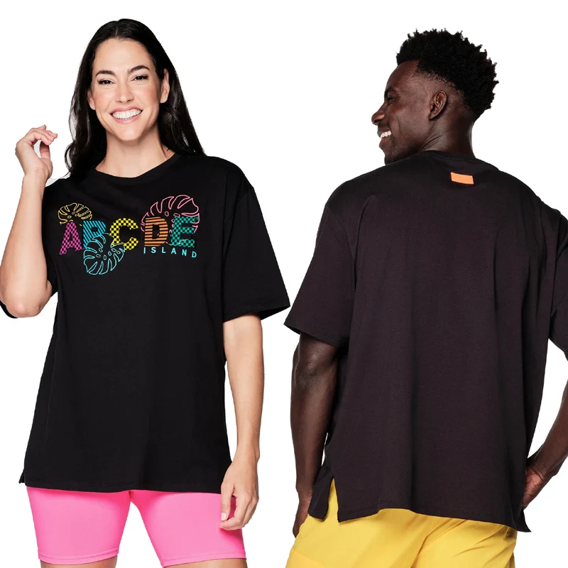 ABCDE-Fitness-Sports-Yoga-Dance-Group-Men-and-Women-Short-sleeved-Loose ...