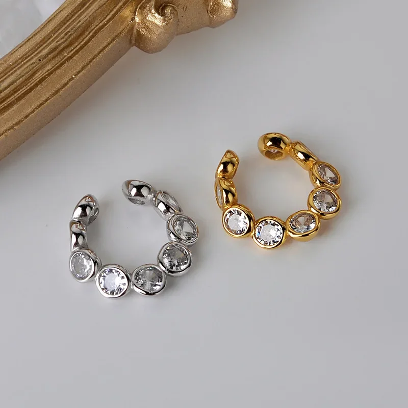 1-Pcs-Irregular-circular-Ear-Clip-Earrings-for-Women-Girl-Zircon ...