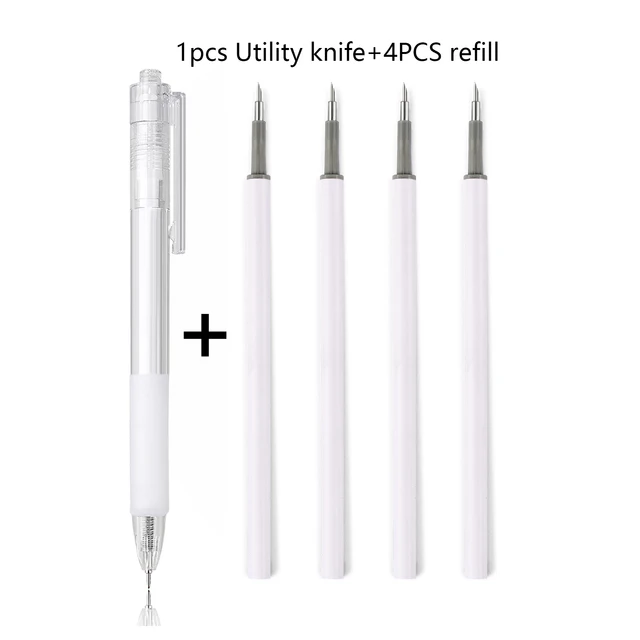 Paper Cut Knife Pen Set Replace Refill Art Utility Knife Scrapbooking ...