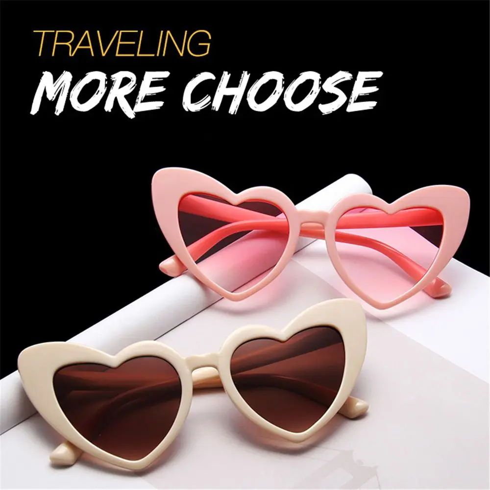 Hot-Fashion-Heart-Shaped-Sunglasses-Vintage-Eyewear-UV400-Protection ...