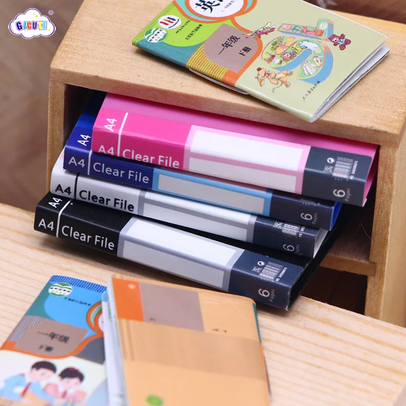 1:12 Dollhouse Miniature Simulation File Book Furniture Home Model ...