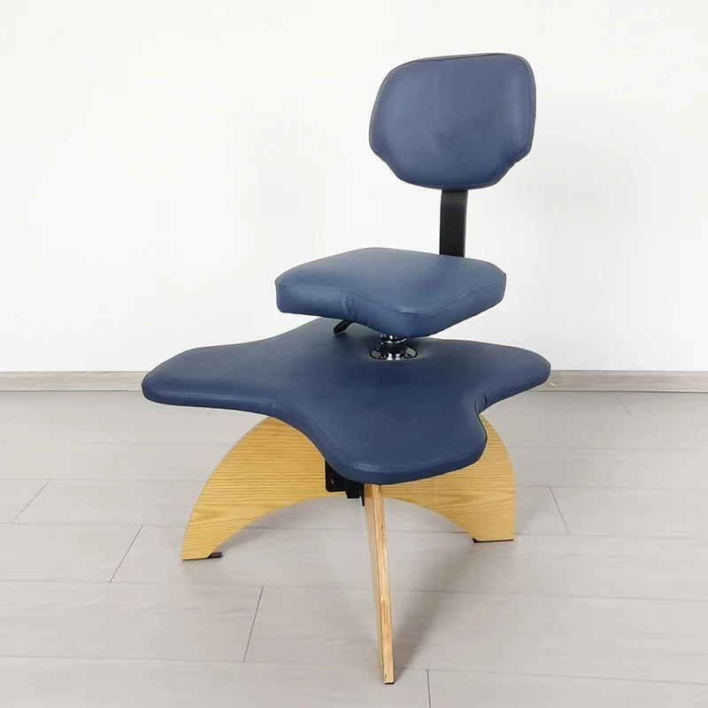 Cross-Legged-Chair-With-Backrest-Height-Adjustable-Stool-for-Posture ...