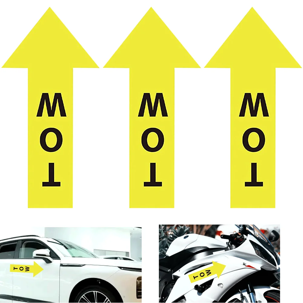 Yellow-TOW-Vinyl-Automobiles-Accessories-Reflective-Waterproof-3-8Inch ...