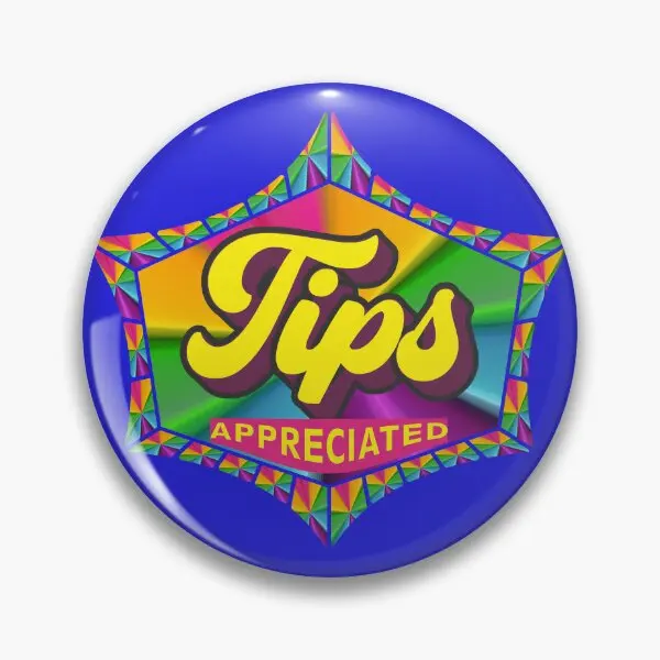 Tips-Appreciated-Soft-Button-Pin-Cute-Hat-Lapel-Pin-Creative-Metal ...