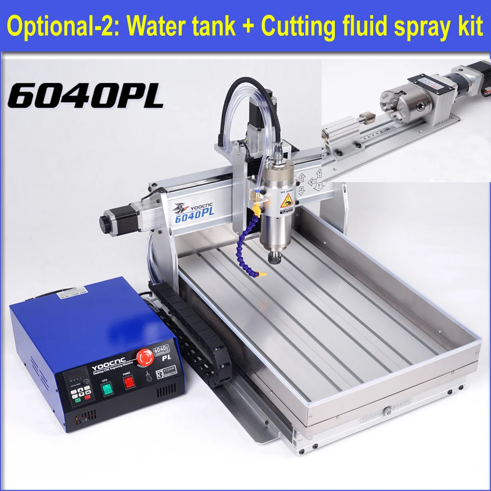 Enhanced version 6040 CNC engraving machine for aluminum wood metal ...