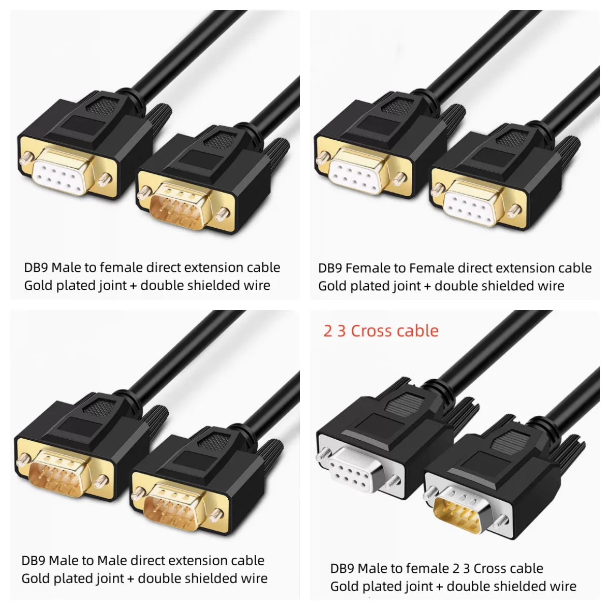 DB9-Serial-Cable-RS232-COM-Data-Cable-DB9-Female-to-Female-Male-Direct ...