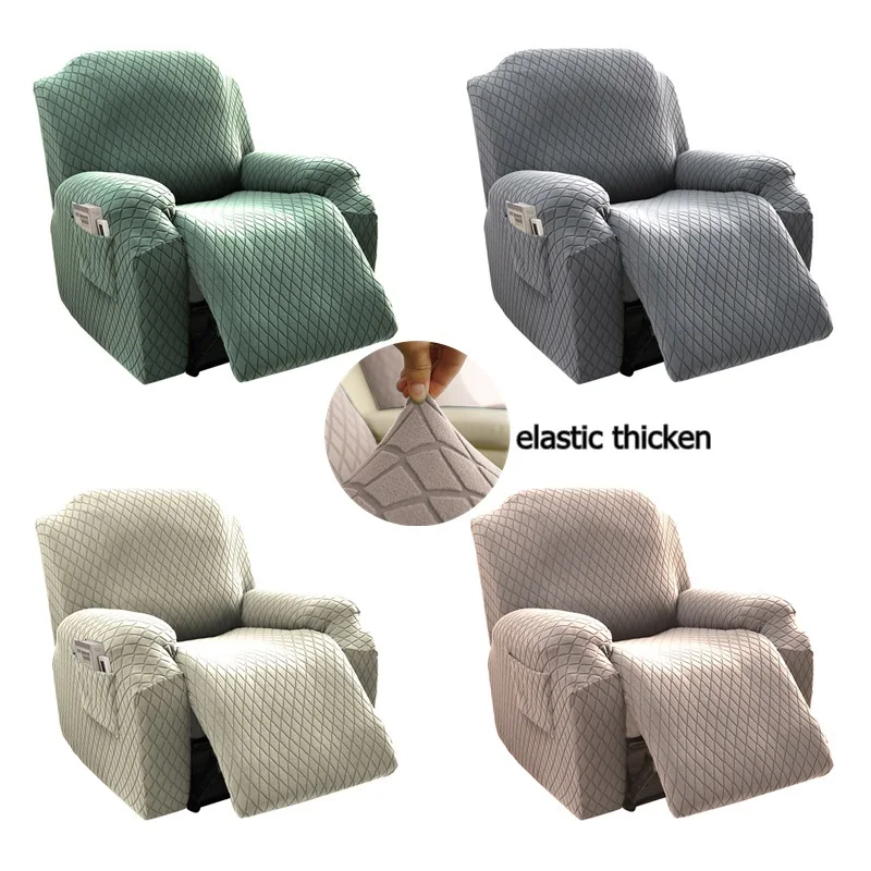 Funda-el-stica-de-Jacquard-para-silla-reclinable-Protector-grueso-de-4 ...