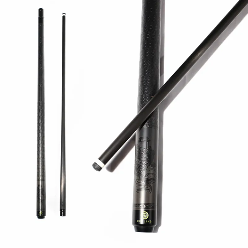 OKHEALING Carbon Fiber Pool Cue Stick (Black Technology Low Deflection ...