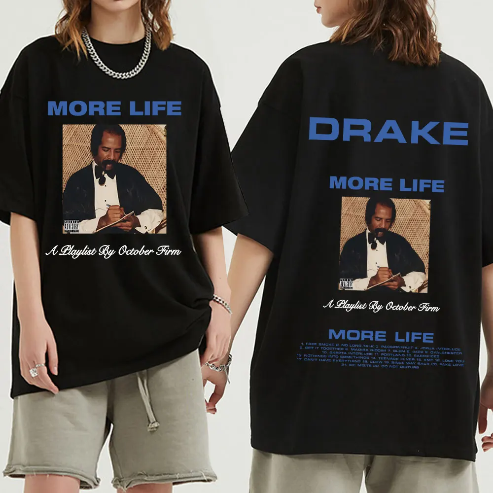 Rapper-Drake-T-shirt-Music-Album-More-Life-Graphic-T-shirts-Men-s-Women ...