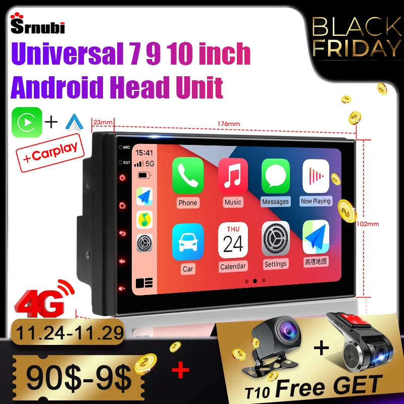 2 Din Android 11 Car Radio Multimedia Player Universal Auto Stereo Gps ...