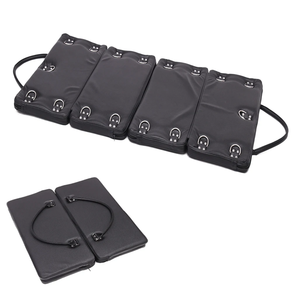 Pu Leather Portable Collapsible Bed Restraint System Sex Furniture ...