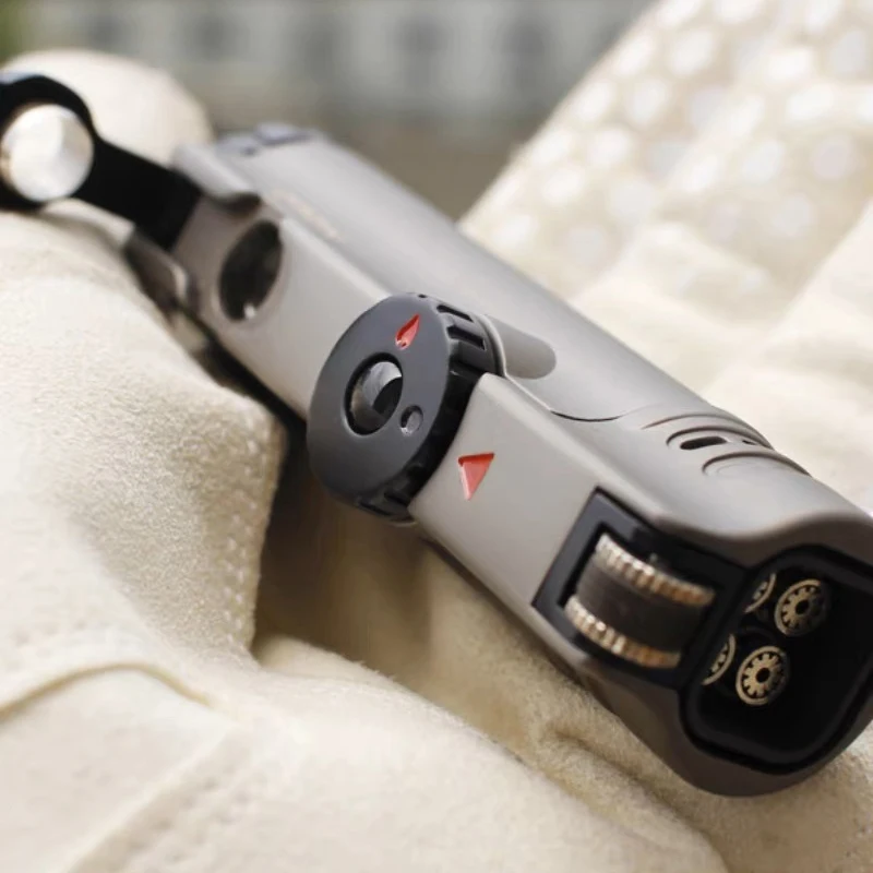 Jobon-One-Triple-Torch-Lighter-Metal-Windproof-Gas-Butane-Jet-Flint ...