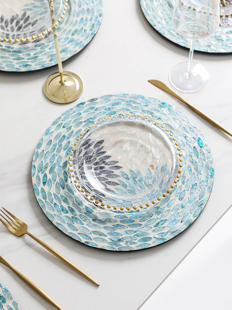 Shell-placemat-high-end-sense-mat-table-insulated-mat-light-luxury ...