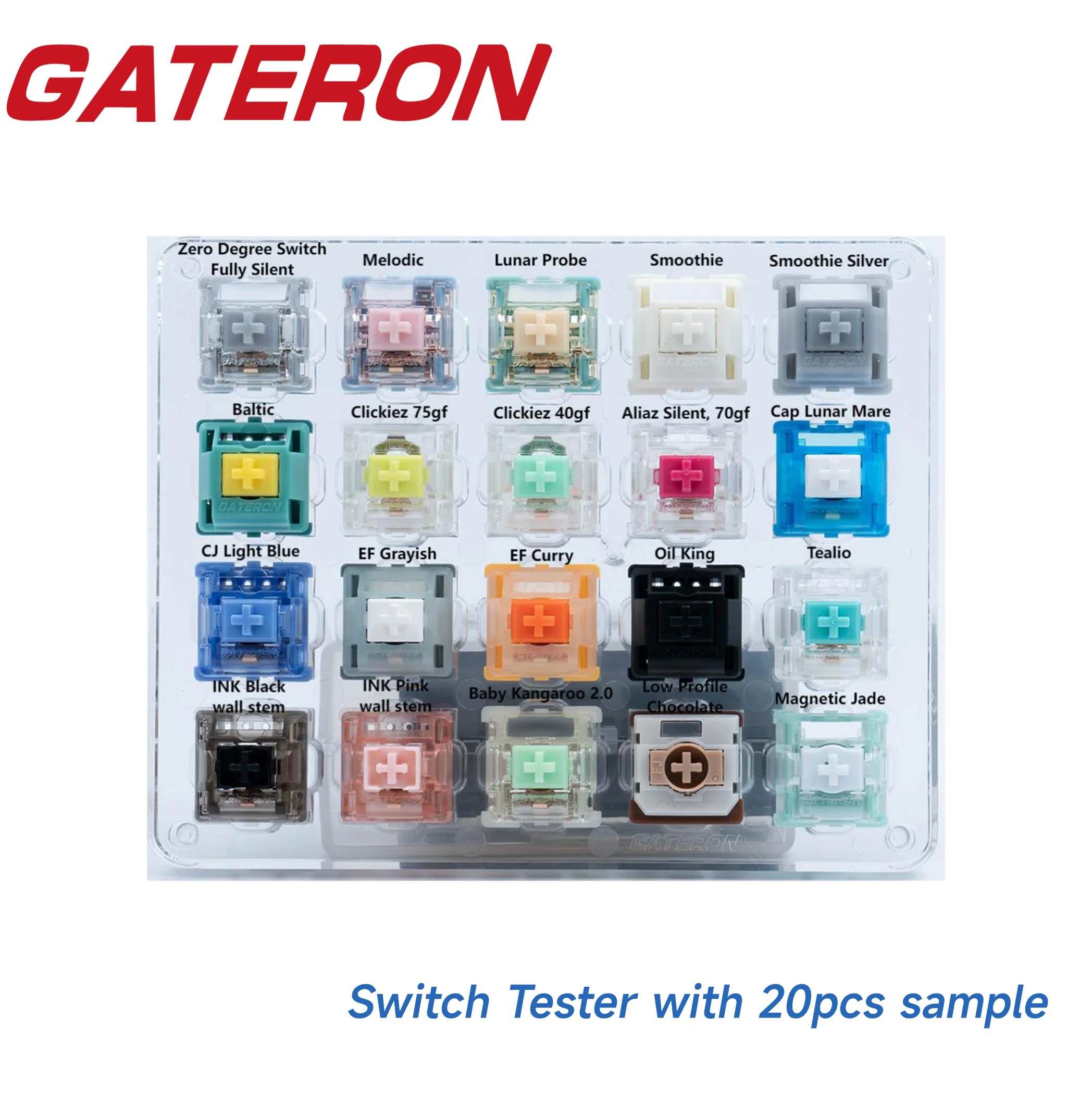 GATERON-Switch-Tester-20Pcs-Sample-G-Pro-Clickiez-Phantom-Customized ...
