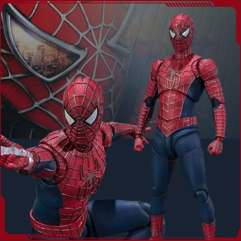 SHF-Spider-Man-3-Action-Figure-Spiderman-3-Tobey-Maguire-Anime-Figurine ...