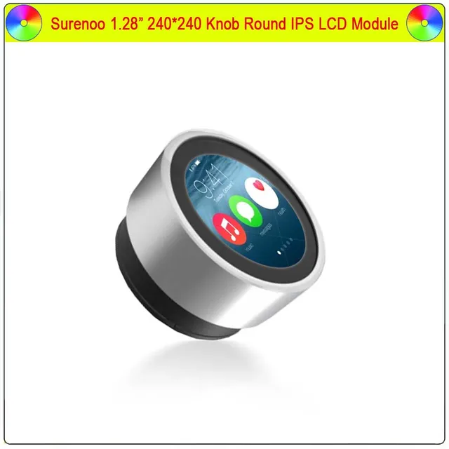 1.28 Inch 240*240 Round Circular Rotary Knob IPS Serial UART UI LCD Module Panel Display Screen ...