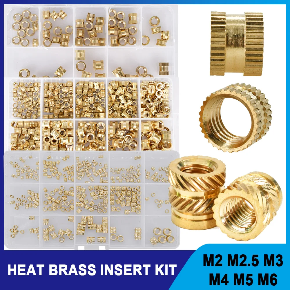 Heating-Brass-Insert-Nut-Hot-Melt-Copper-Inserts-M2-M2-5-M3-M4-M5-M6 ...