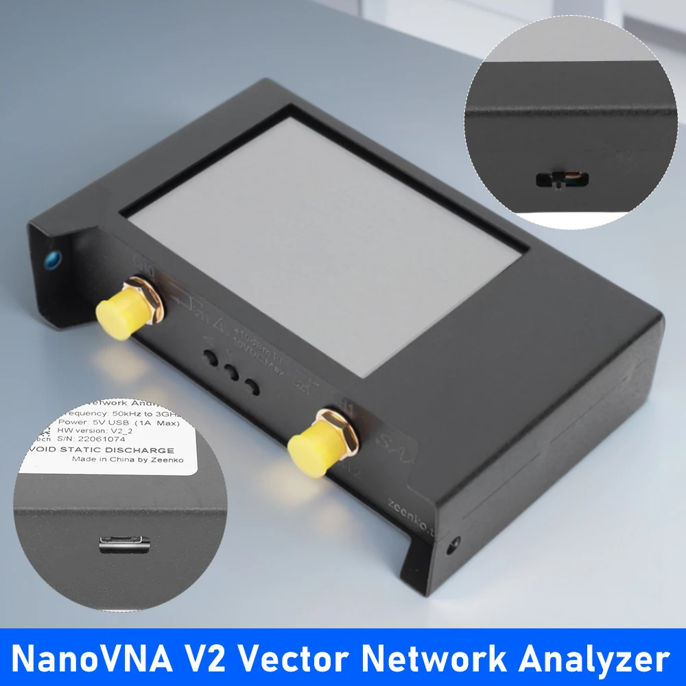 NanoVNA V2 Vector Network Analyzer 2.8Inch Display SAA-2 Handheld ...