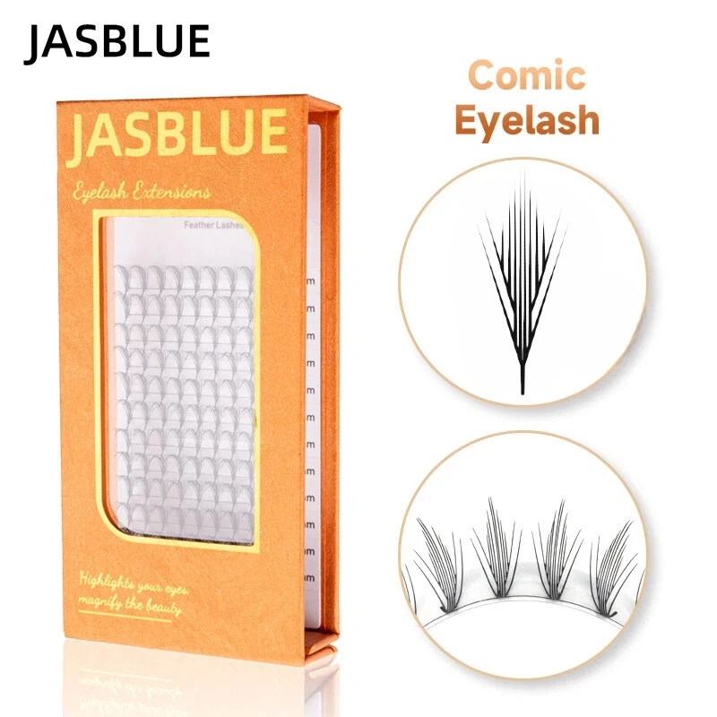 JASBLUE Comic False Eyelashes Manga Eyelash Extensions Spire Lashes 0 ...