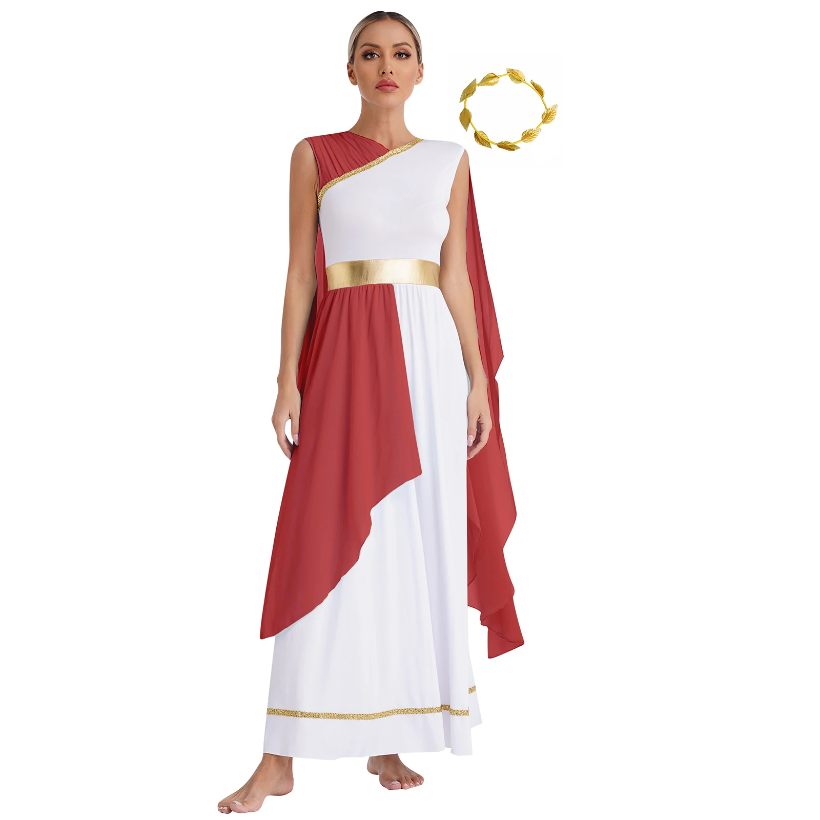 Women-Greek-Deity-Dress-Role-Play-Halloween-Costume-Roman-Goddness ...