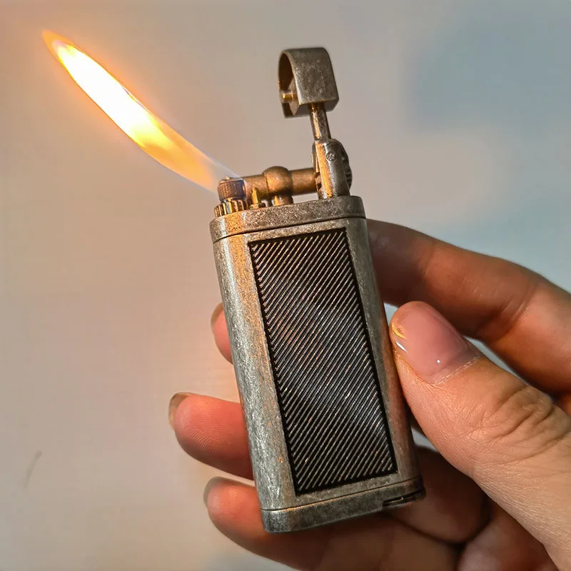 Original-SPUNK-Cigarette-Pipe-Gas-Lighter-With-Tobacco-Tamper-Cigar-Drill-Retro-Metal-Quick ...