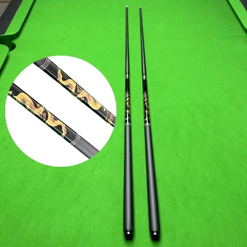 Carbon-Fiber-Pool-Cue-Shafts-1-2-Split-Chinese-emperor-style-Golden ...