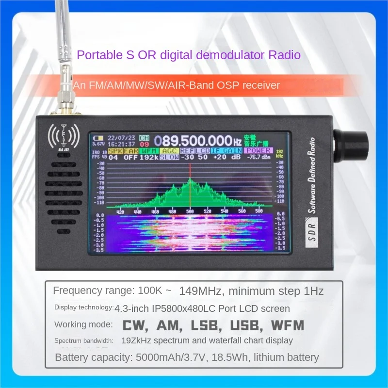 NEW-Deepsdr-101-Software-Defined-Radio-SDR-Radio-DSP-Digital ...