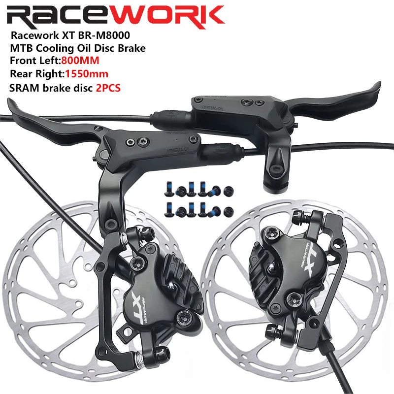 RACEWORK-Bicycle-Oil-Brake-Left-Front-Right-Rear-800mm-1550mm-Hydraulic ...