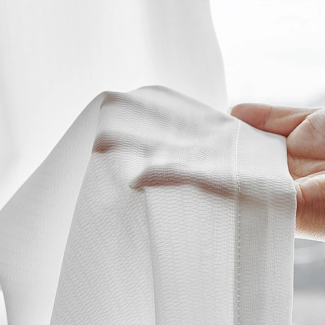Strong Quality Scratch Resistant White Sheer Curtains for Living Room ...