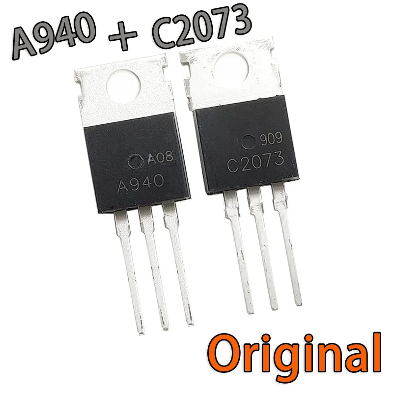 Original 10pcs 2SA940 2SC2073 (5 * 2SA940+5 * 2SC2073) triode A940 ...