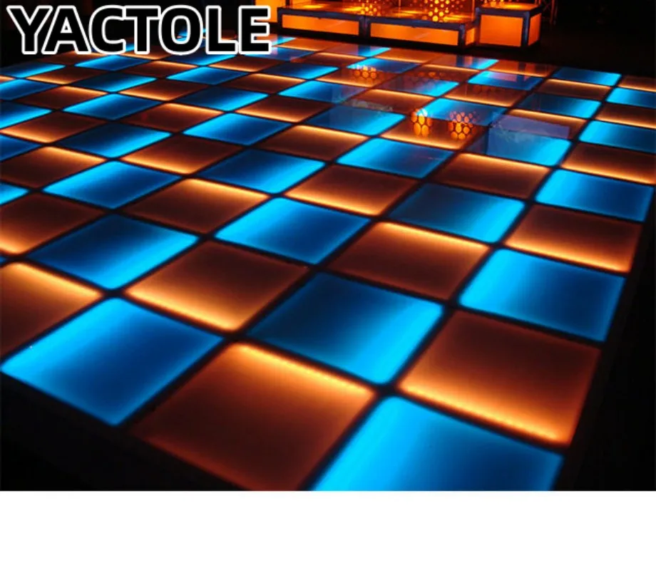 YACTOLE 500*500*70mm rainbow effect RGB 3in 1 colorful led panel wired ...