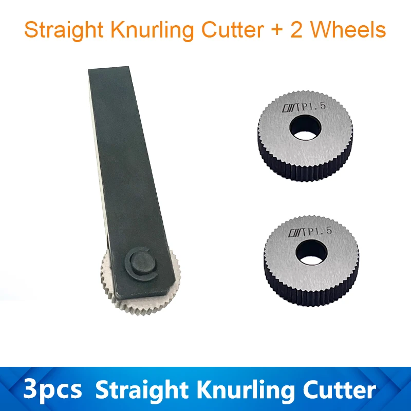 Straight Knurling Cutter Tool 3pcs Straight Linear Knurling Wheel 0.5/1 ...