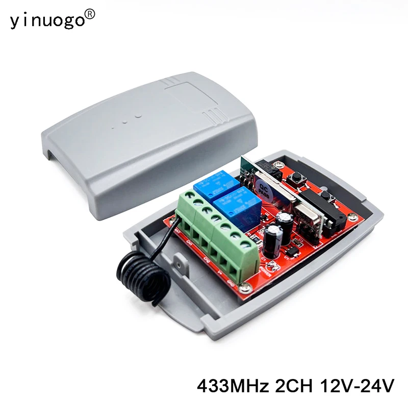 Universal-433MHz-Garage-Gate-Door-Receiver-12V-24V-2CH-For-433-92MHz ...