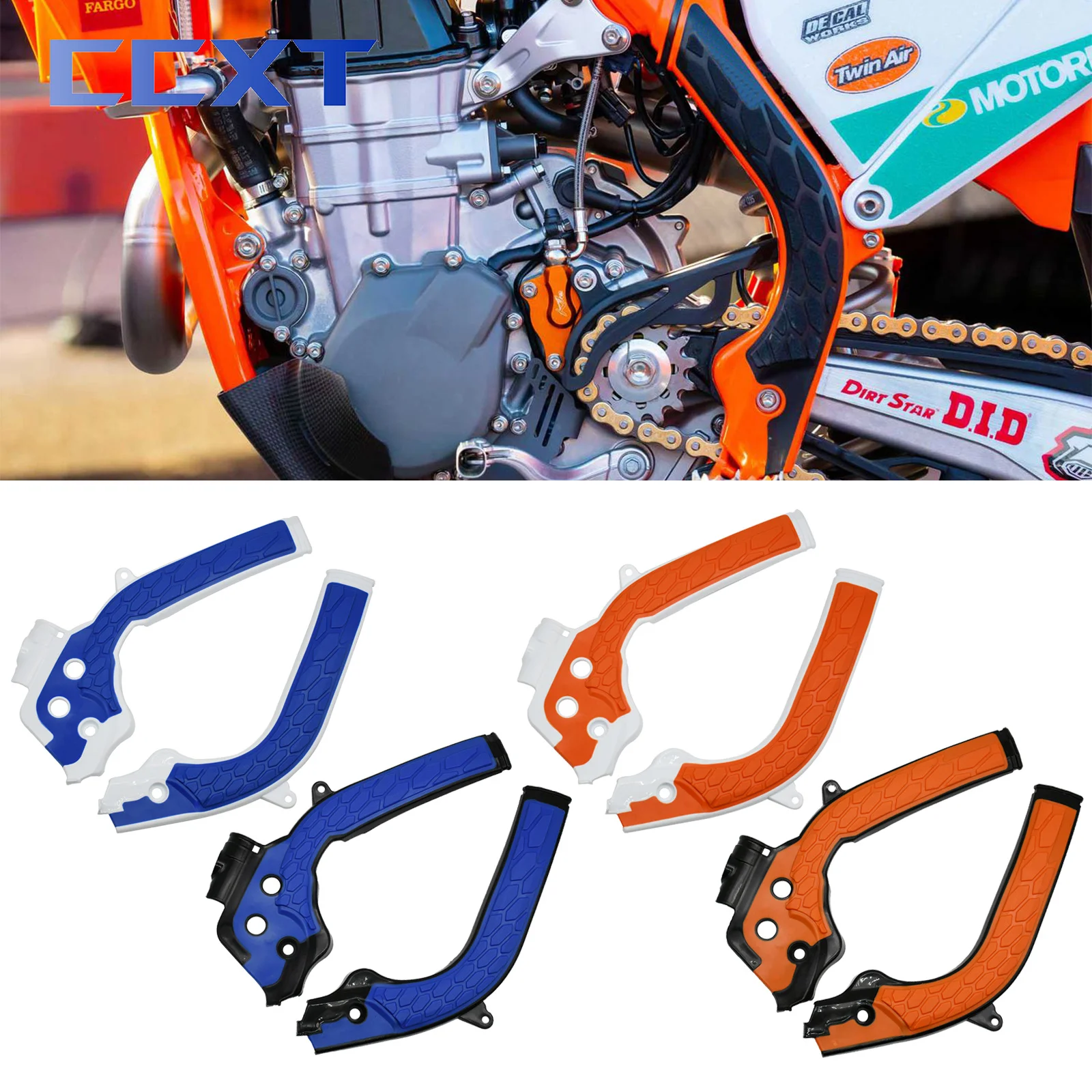 Motorcycle-X-Grip-Frame-Protection-Guard-Cover-For-KTM-EXC-EXCF-SX-SXF ...