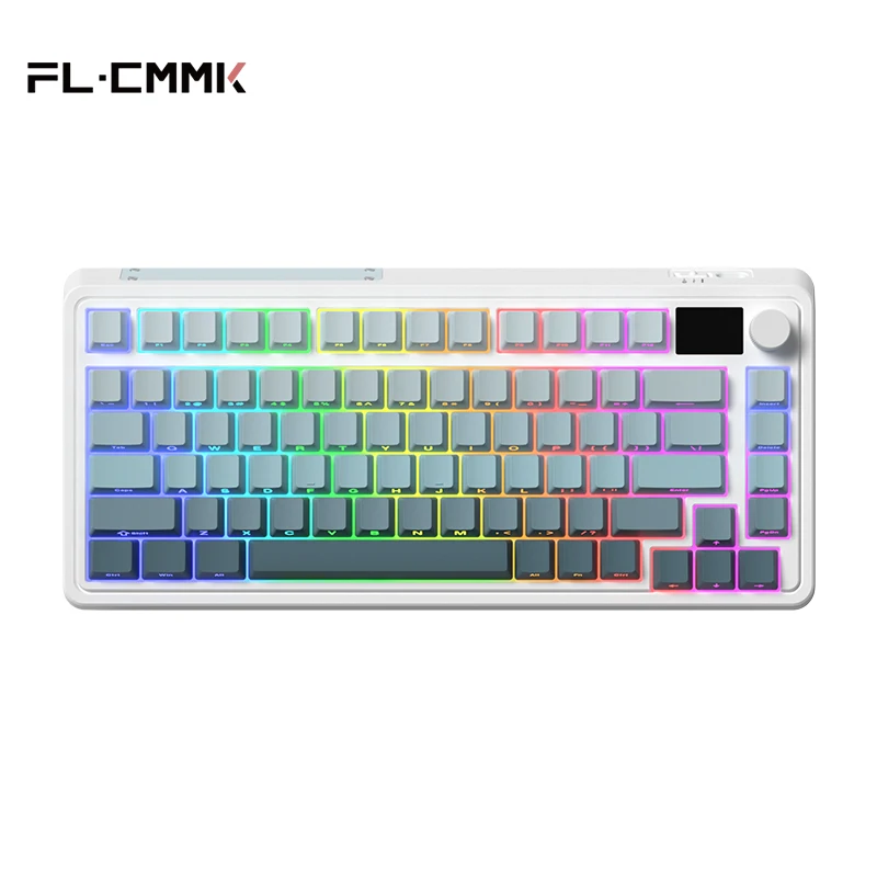 FL·ESPORTS CMK75 Three-Mode Full-Key Hot Swap 81Key 2.4G Wireless ...