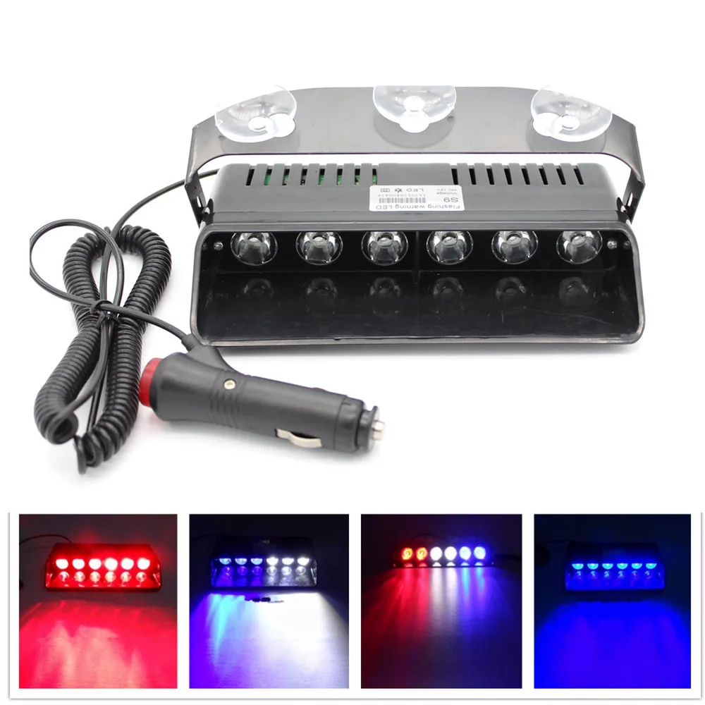 6led Strobe Flash Light Hazard Flashing Lamp Bar Police Firefighter ...
