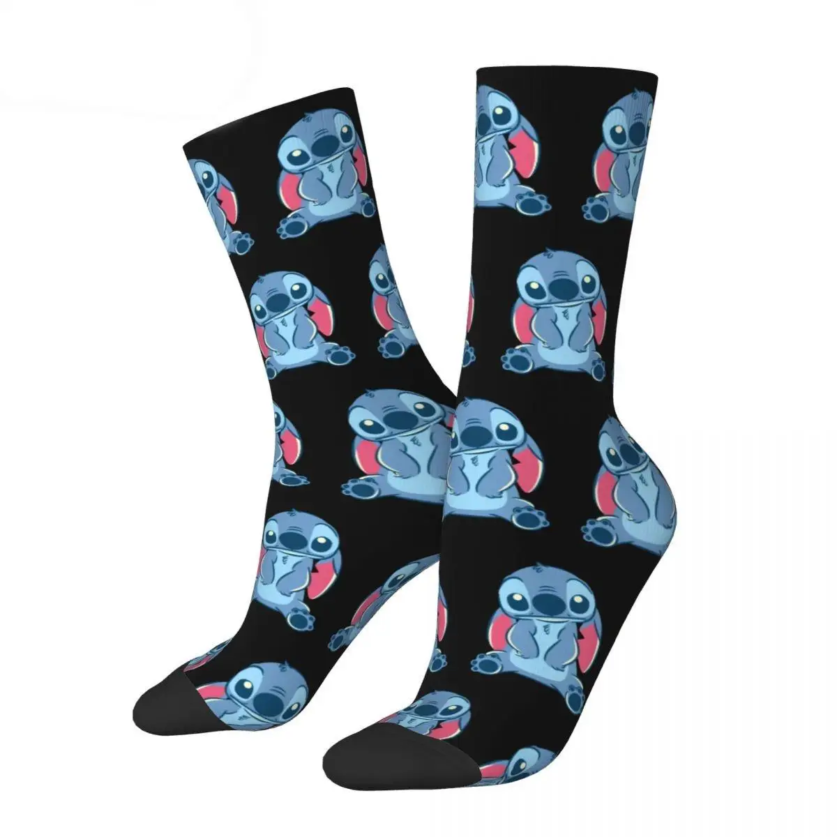 New Lilo And Stitch Socks Men's Women's Funny Happy Stitch & Scrump ...