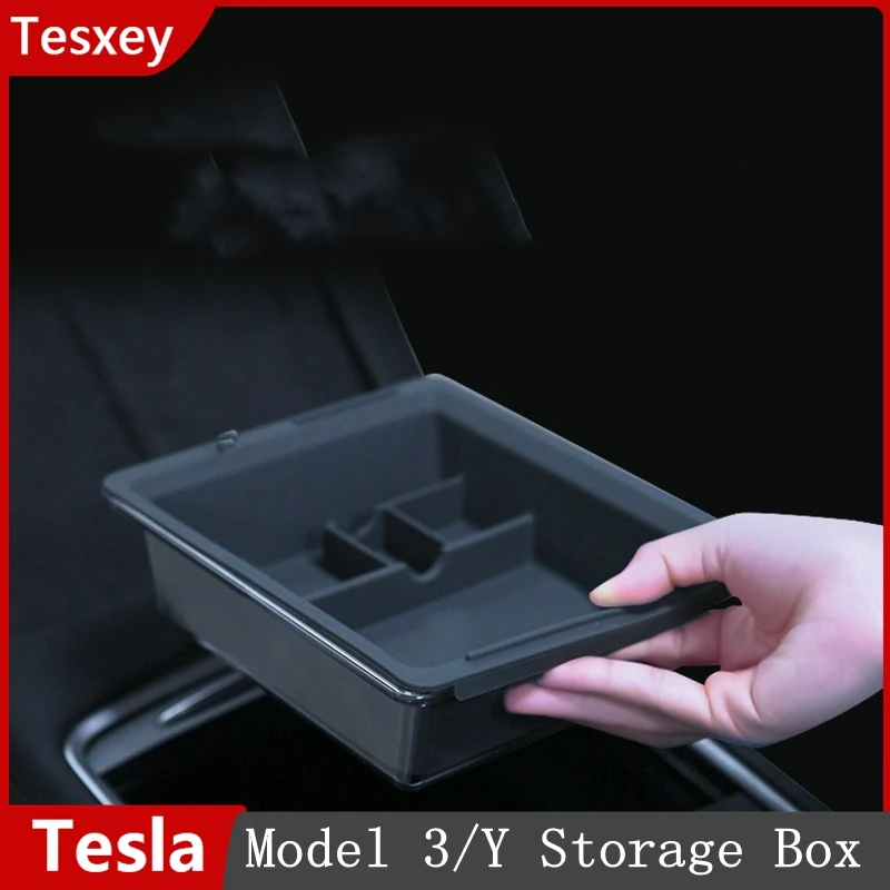 Silicone-Central-Control-Storage-Box-For-Tesla-Model-3-2017-2023-Model ...