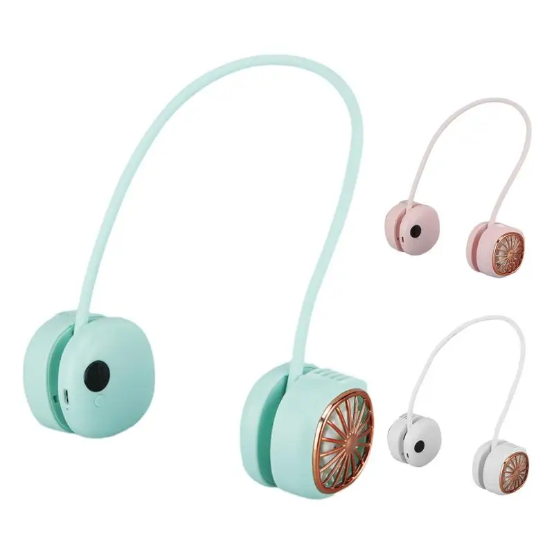 Portable-Neck-Fans-Wearable-Personal-Fan-3-Speeds-Adjustable-Fan-Around ...